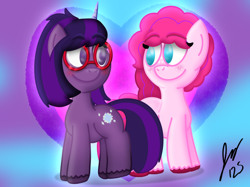 #3504319 - safe, artist:jesslmc16, derpibooru import, oc, oc:pepper pink, oc:sparkle sunscout ...