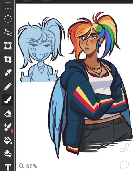 #3507207 - safe, artist:timelessclownry, derpibooru import, rainbow ...