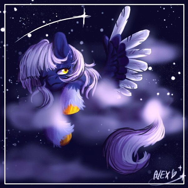 #3507268 - safe, artist:alex crist, derpibooru import, comet tail, oc, pegasus, pony, g4, cloud ...