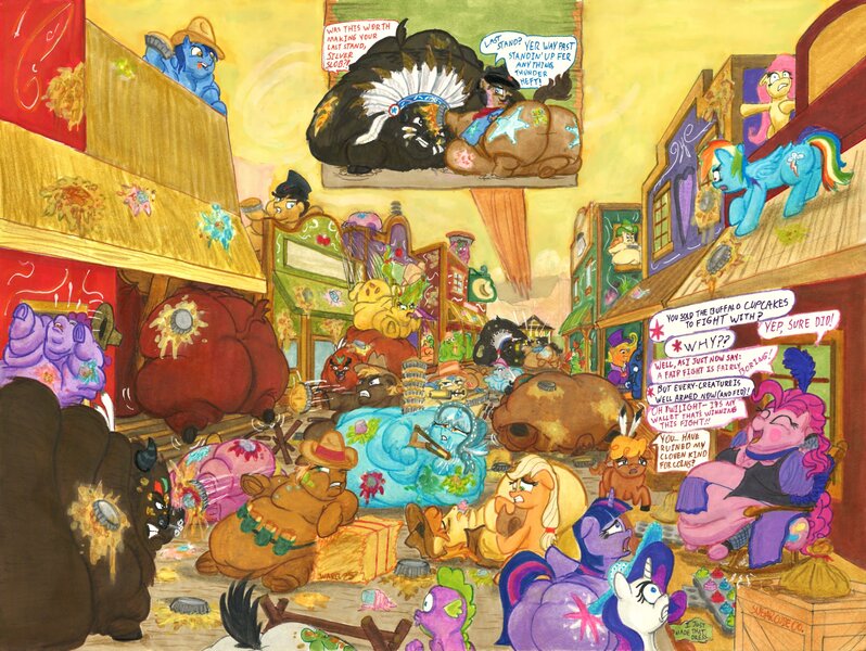 #3509266 - questionable, artist:yellow-throated warbler, derpibooru import, applejack, braeburn ...