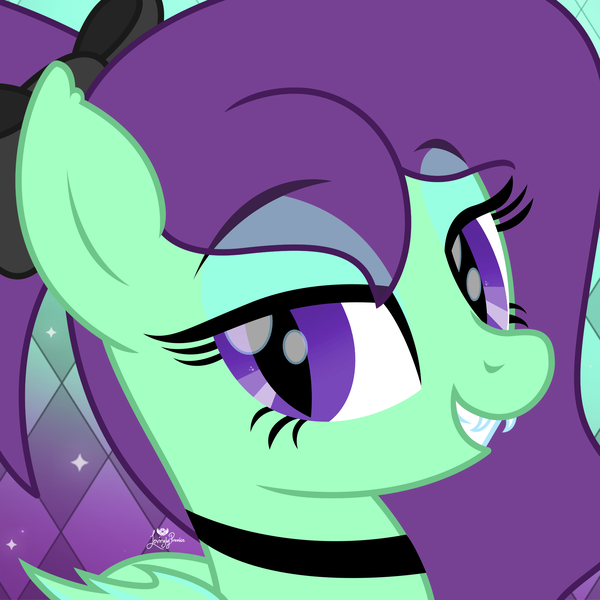 #3518871 - safe, artist:lovinglypromise, derpibooru import, oc, oc:cynthia mintwing, bat pony ...