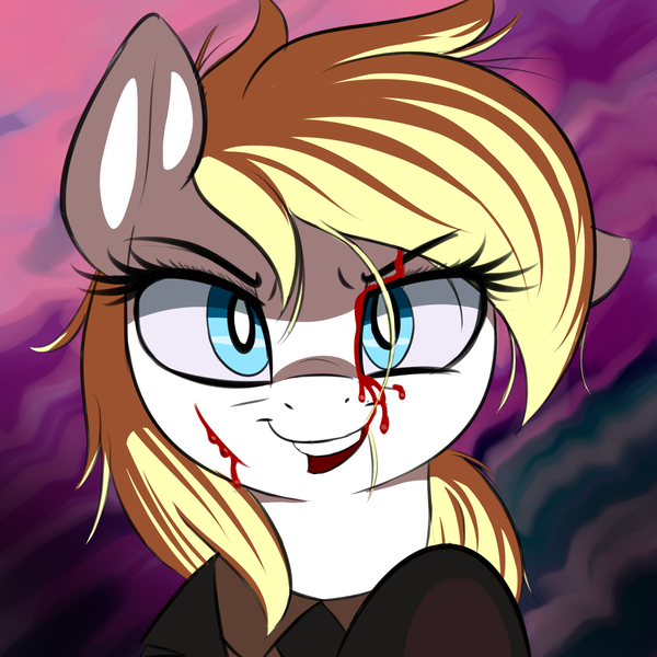 #3519422 - semi-grimdark, artist:gsuus, ponerpics import, oc, oc ...