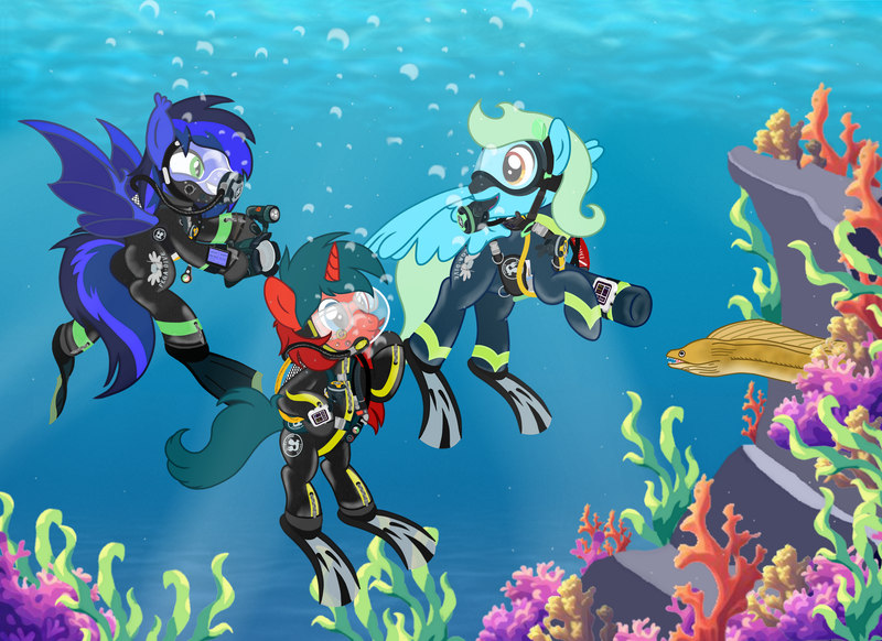 #3543305 - safe, artist:akififi, derpibooru import, oc, oc:dusk screenwave, oc:guard cobalt ...