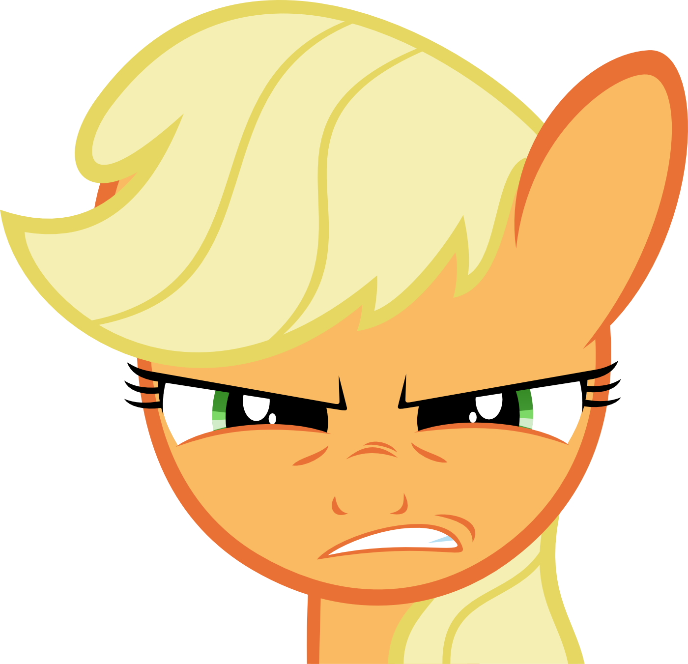 Angry Applejack Vector