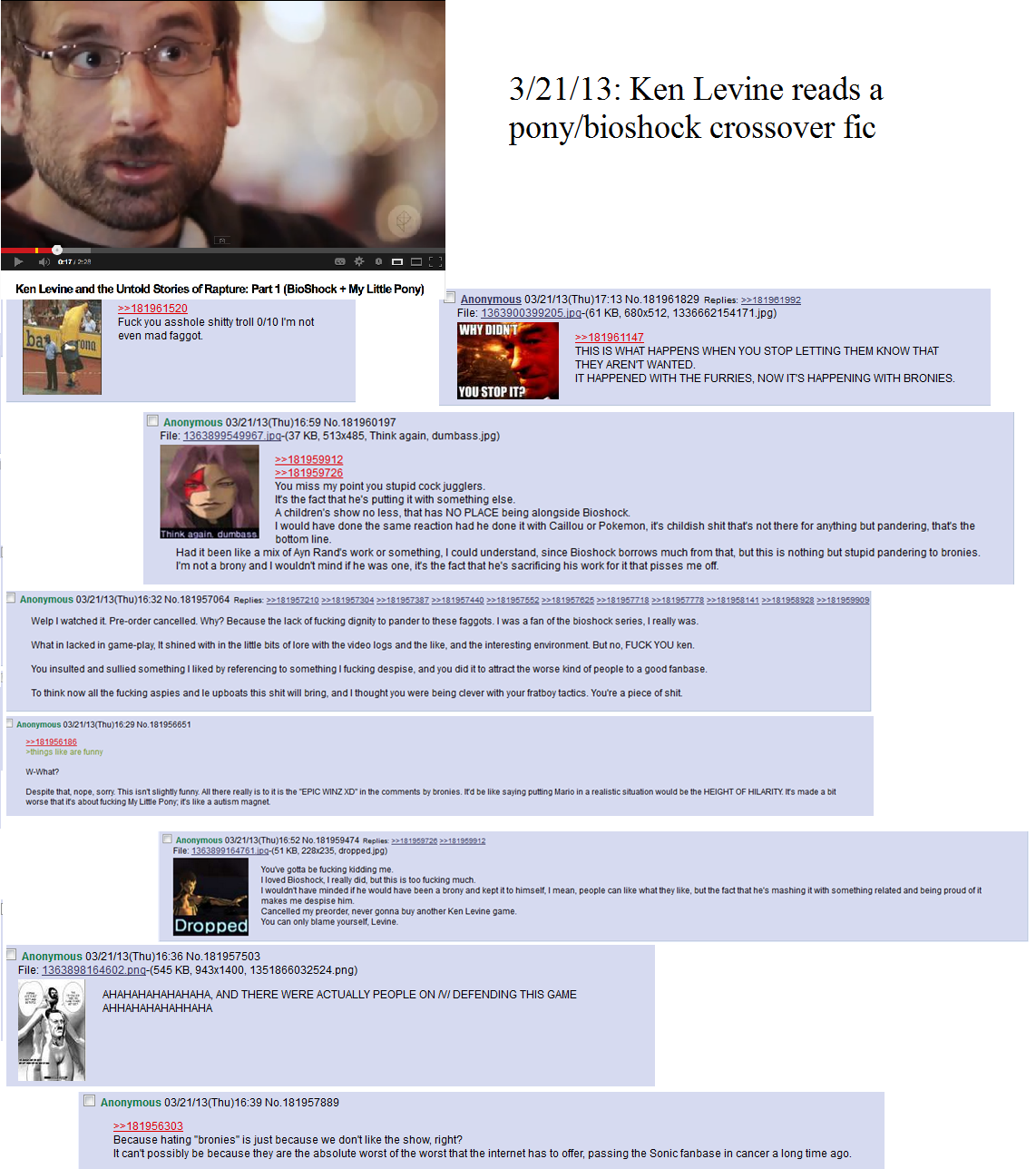 #206099 - 4chan, derpibooru import, ken levine, questionable, reaction ...