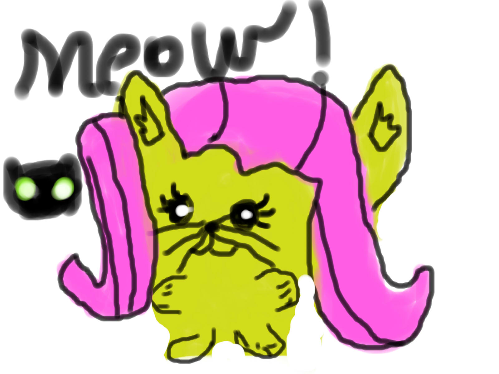 #346787 - safe, derpibooru import, fluttershy, cat, solo - Twibooru