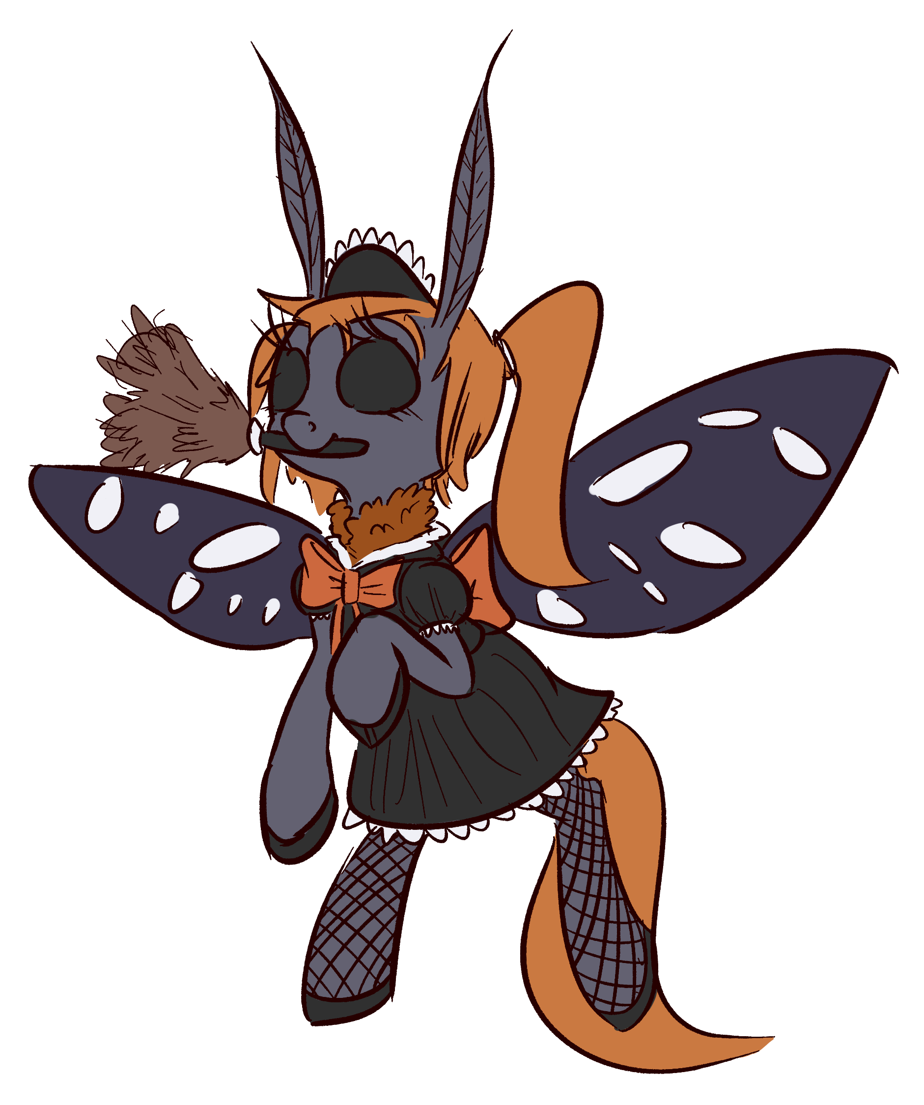 #363001 - artist:nobody, clothes, derpibooru import, duster, maid ...