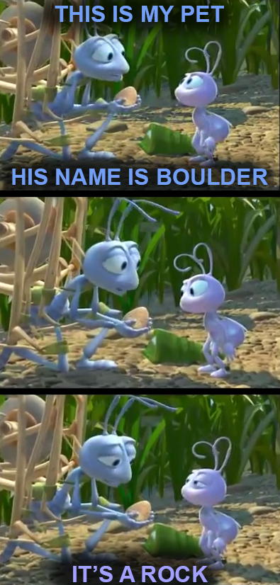 #424350 - a bug's life, ant, ants, barely pony related, boulder ...