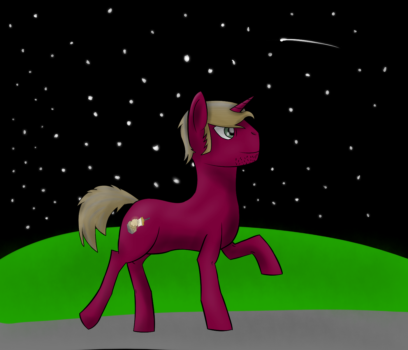 #467231 - artist:ricktin, derpibooru import, oc, oc:rock duster, safe, solo, unofficial ...