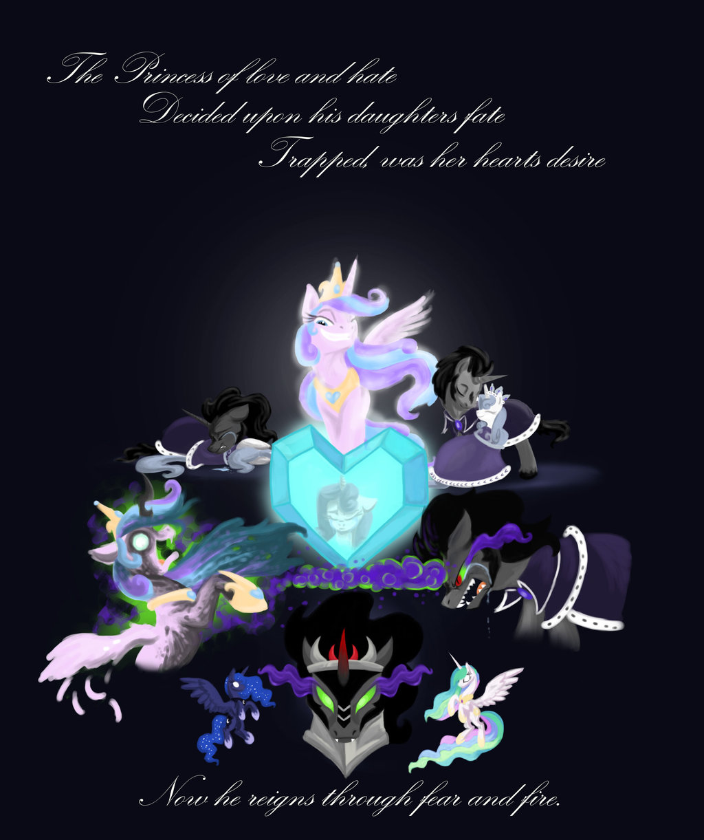 #490141 - artist:assassin-or-shadow, crying, crystal heart, crystal ...