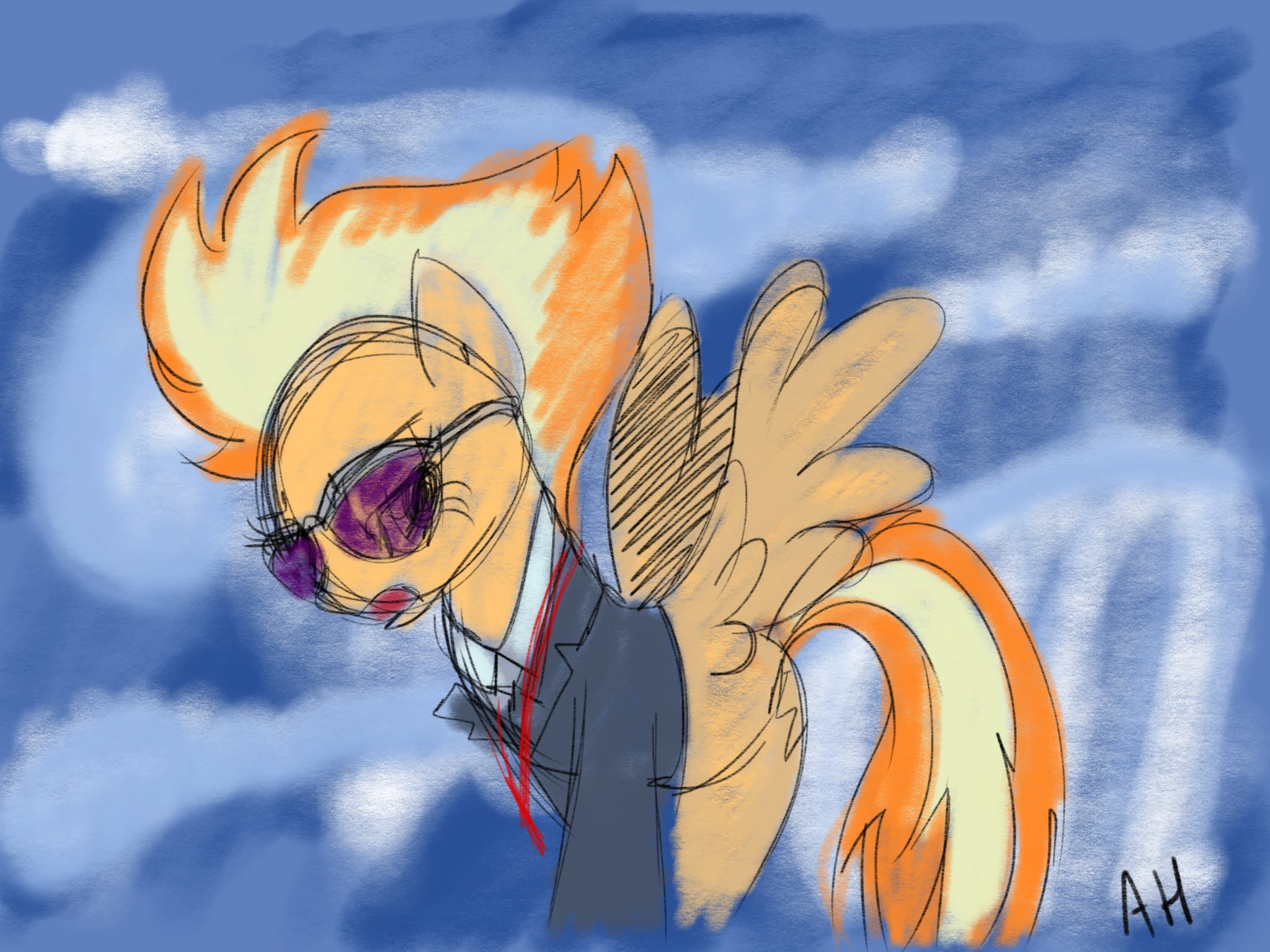 #540812 - safe, derpibooru import, spitfire, pony, 30 minute art ...