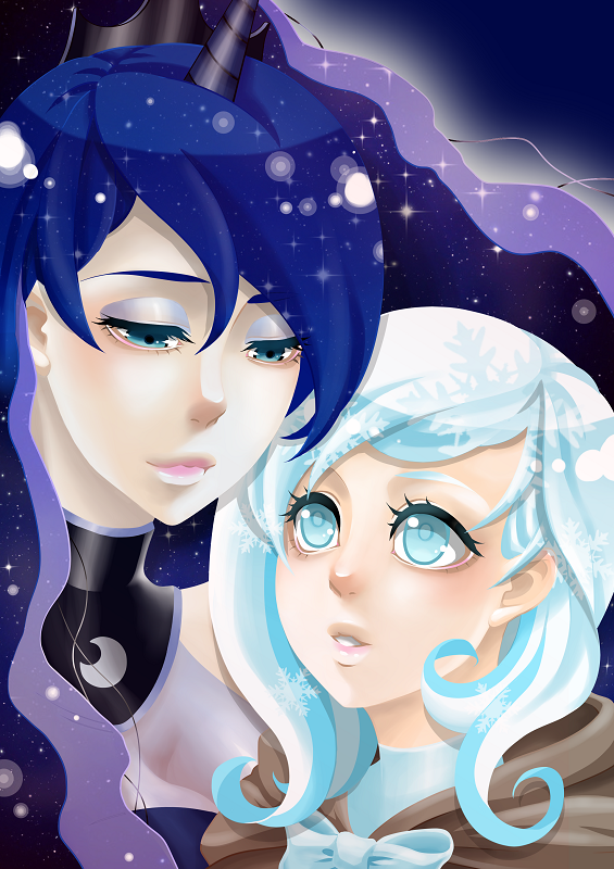 #604252 - artist:yuu, derpibooru import, horned humanization, human ...