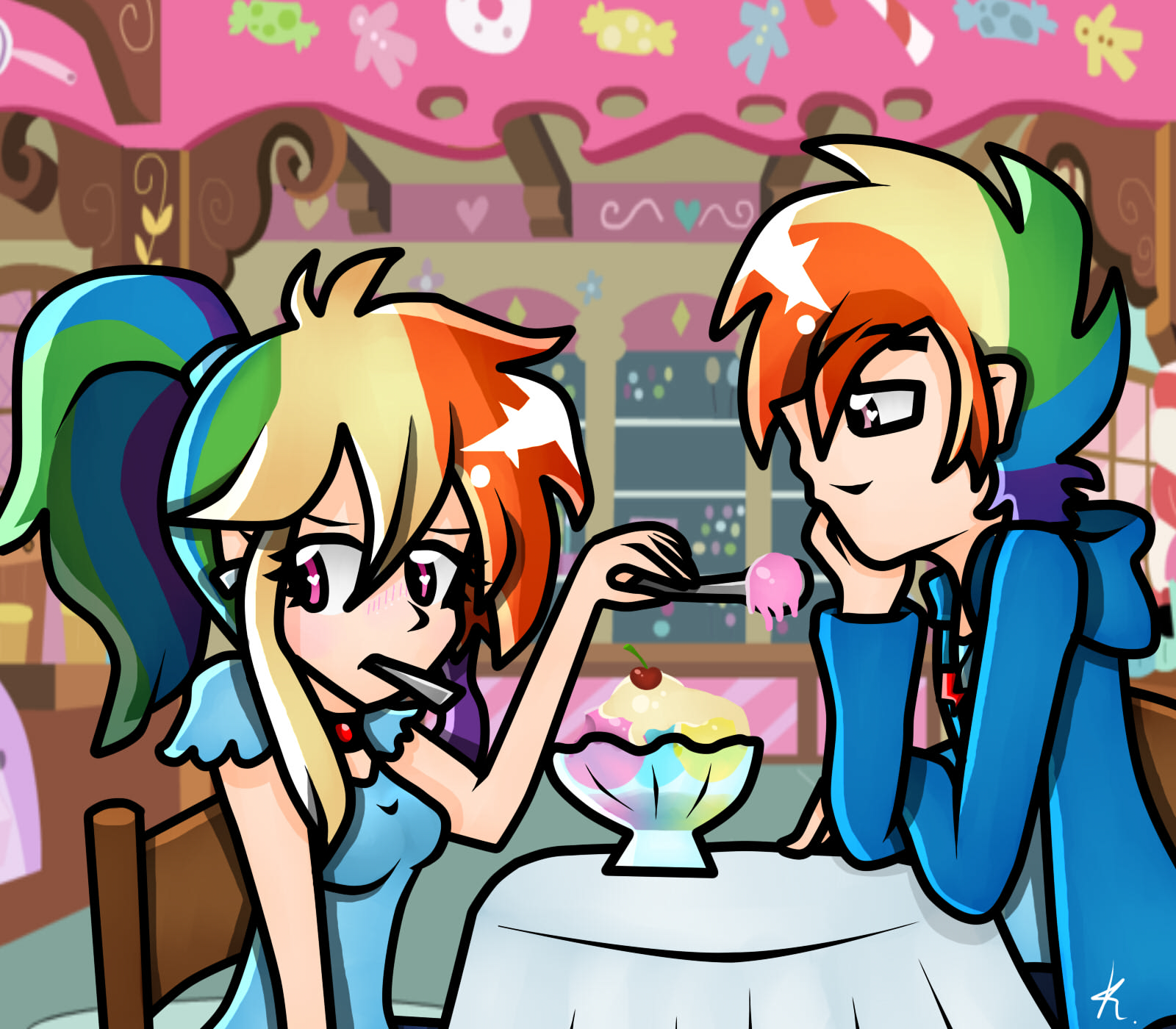 #636803 - artist:kikirdcz, dashblitz, derpibooru import, female, human ...