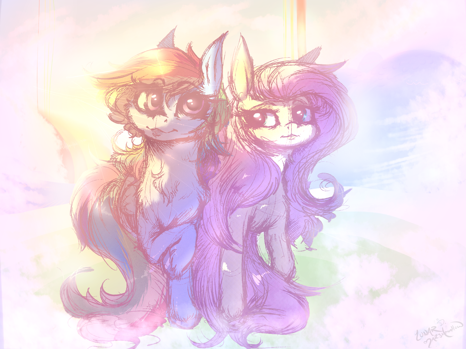 #709827 - artist:lunarmarshmallow, cute, derpibooru import, female ...