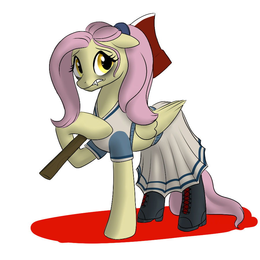 #784152 - safe, artist:hudoyjnik, derpibooru import, fluttershy, bat ...