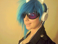 #909320 - animated, artist:norikat, clothes, cosplay, costume ...