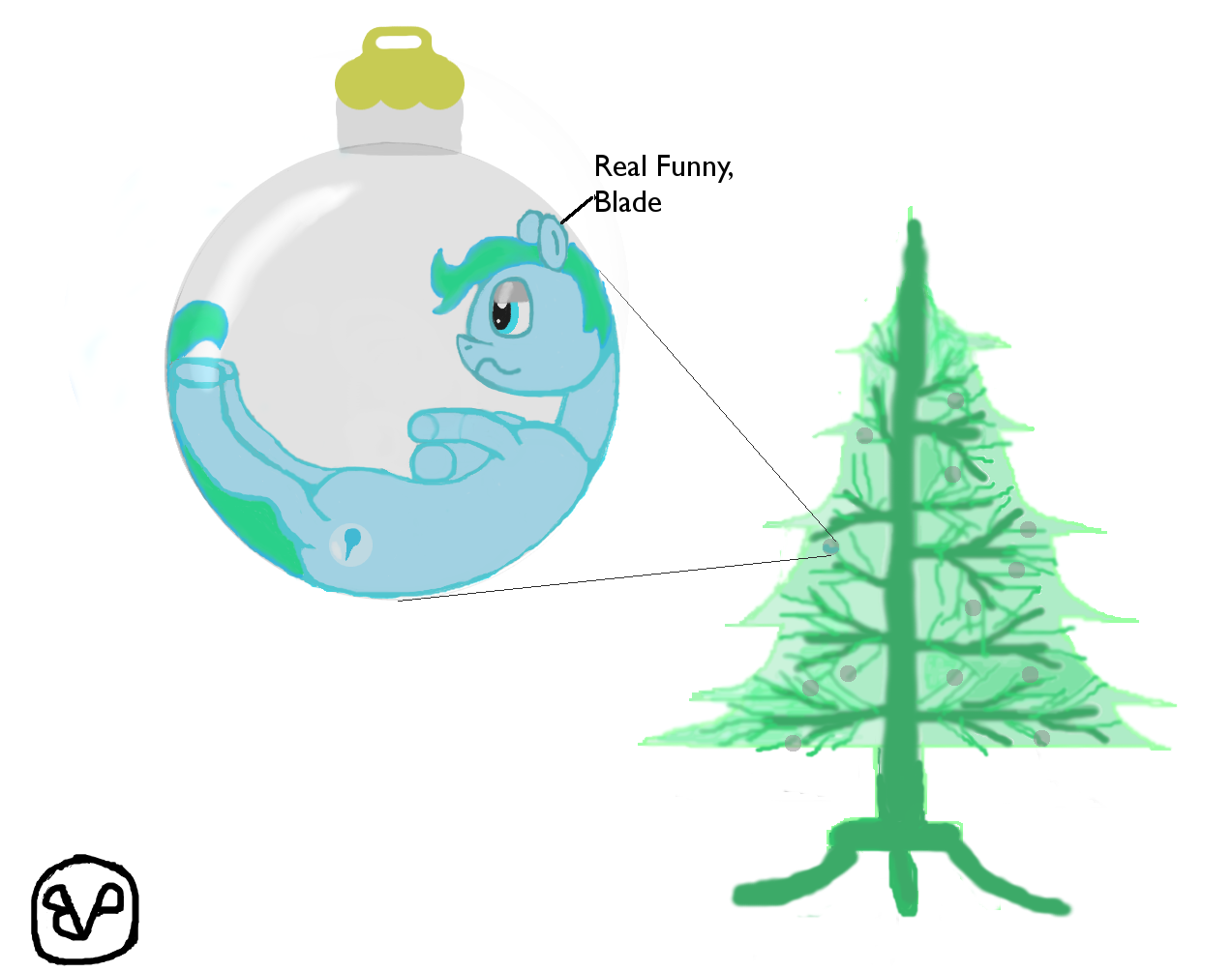 #1073201 - artist:thebipedalvisitor, christmas ornament, christmas tree ...
