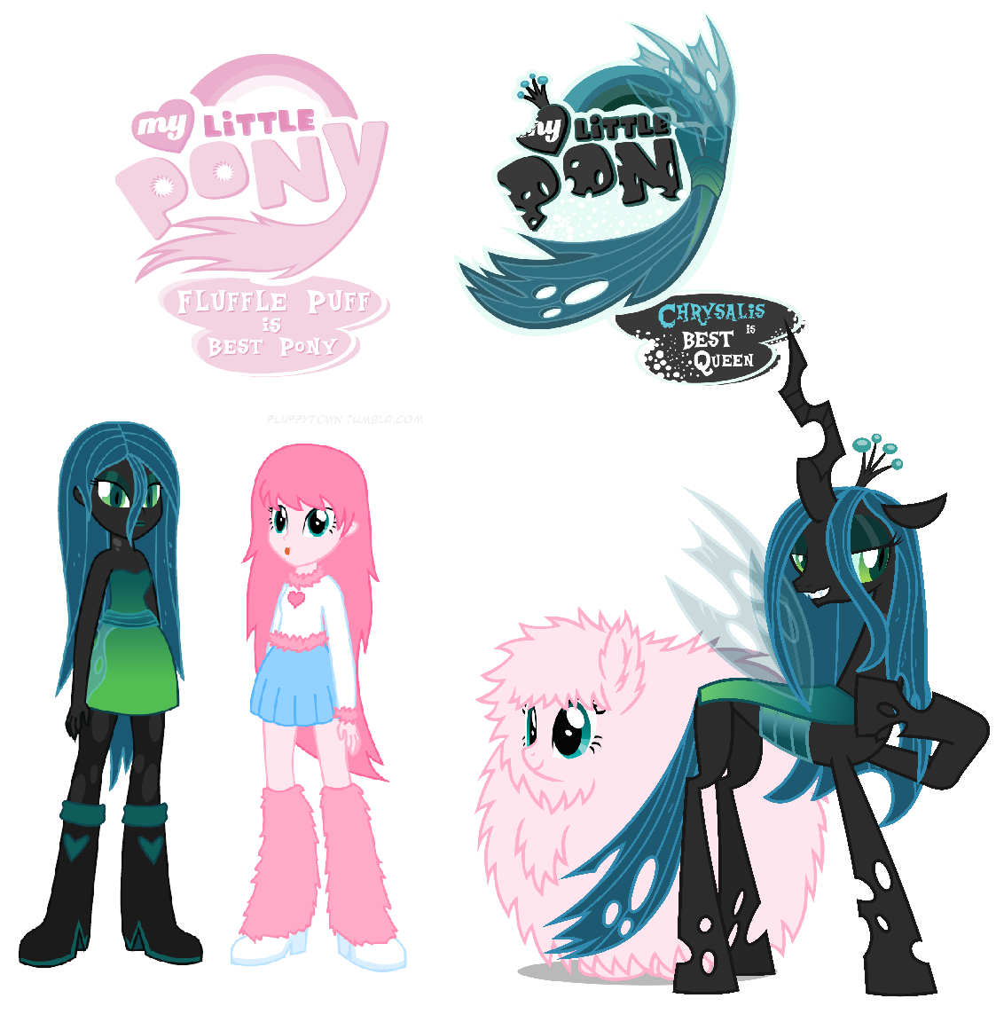 Fluffle Puff And Chrysalis