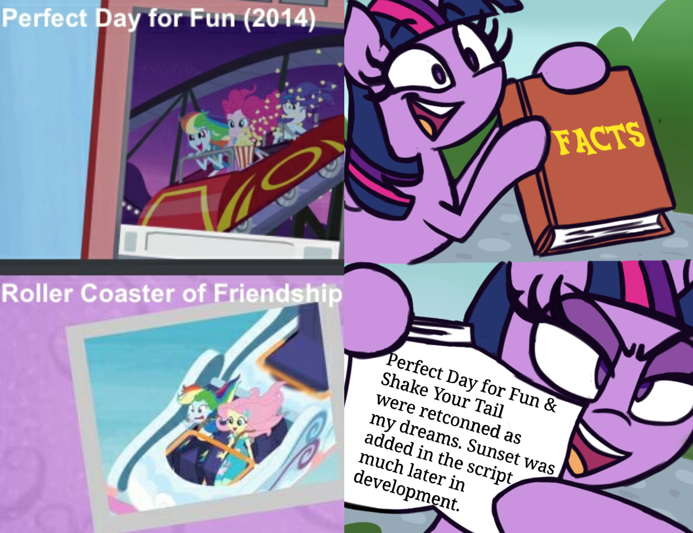 #1416534 - 2 panel comic, alicorn, artist:quarium edits, comic ...