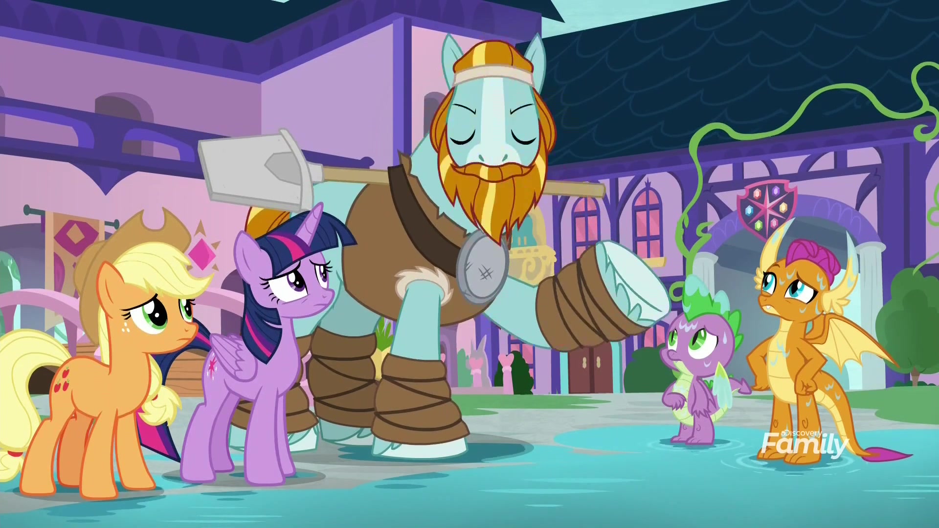 #1464828 - safe, derpibooru import, screencap, applejack, rockhoof ...