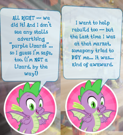 #1479613 - derpibooru import, dialogue, dragon, gameloft, klugetown ...