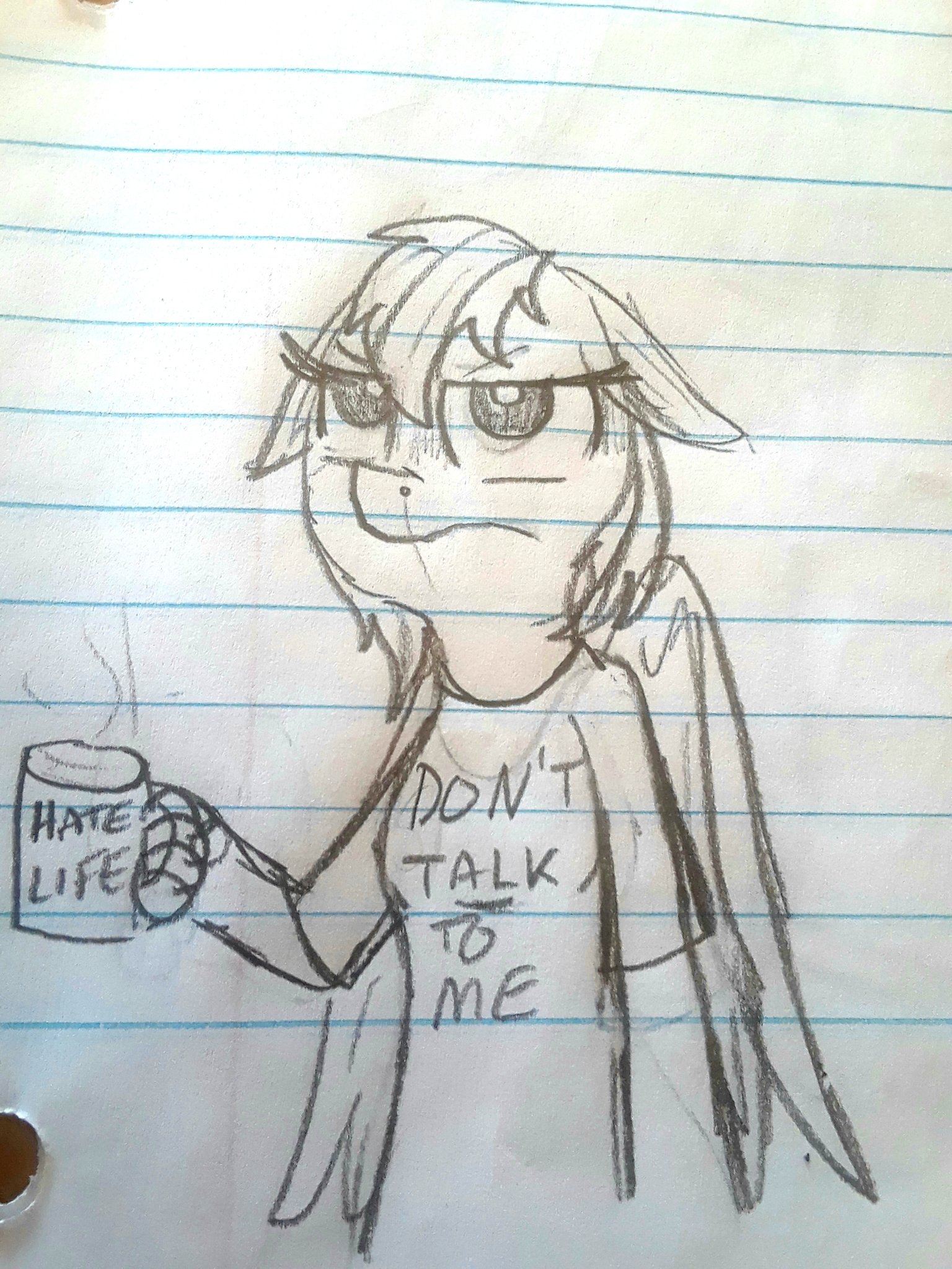 #1515453 - angry, anthro, artist:princessmuffinart, coffee, coffee mug ...