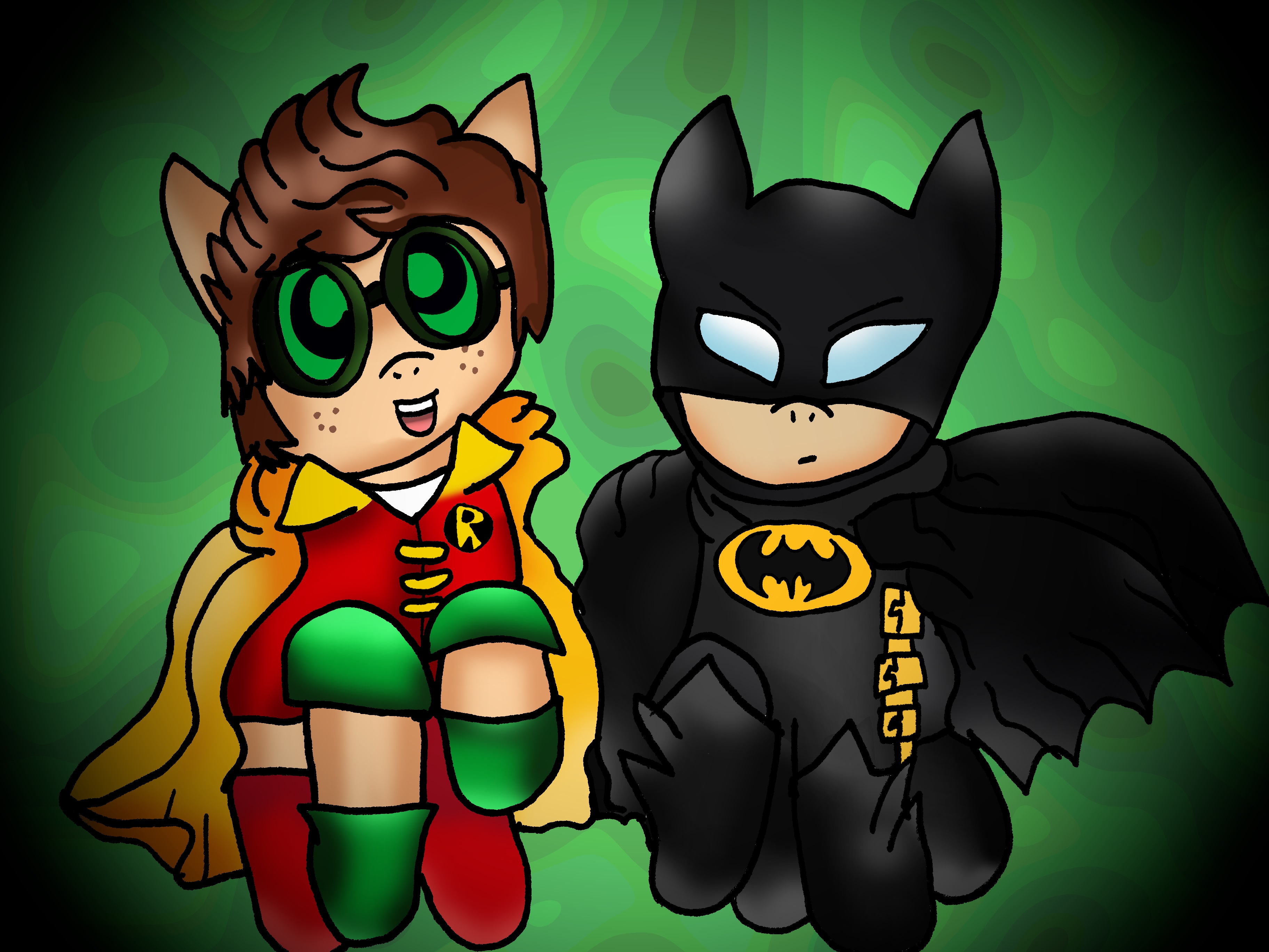 Cute Batman And Robin Cartoon
