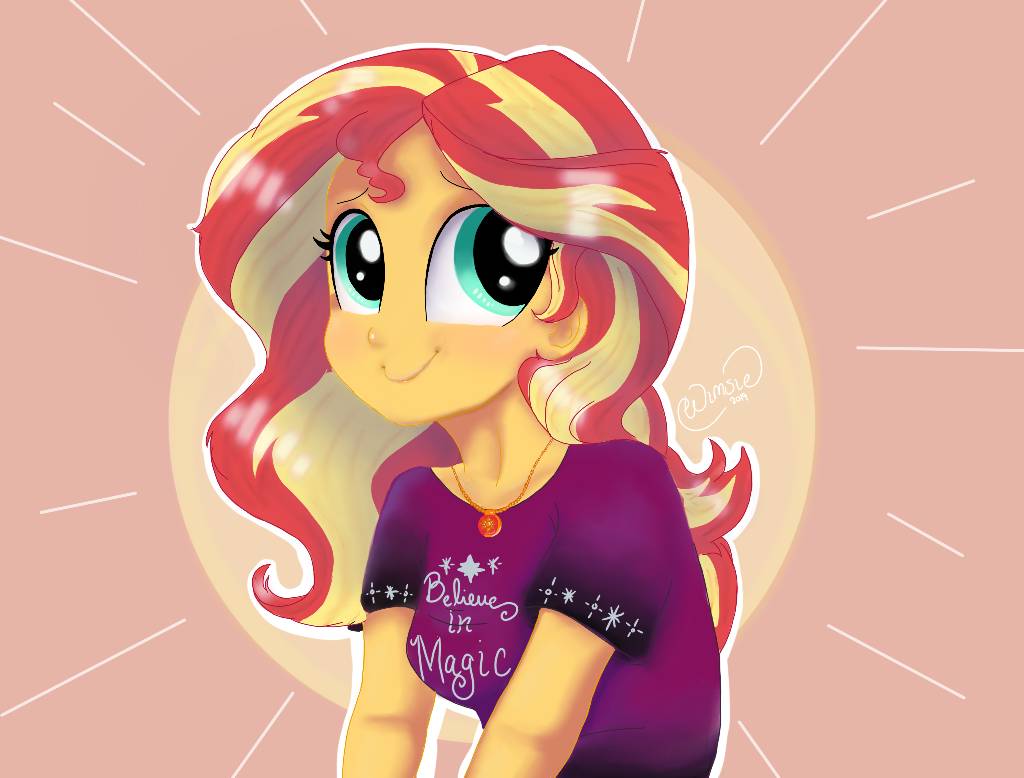 #1611073 - safe, artist:wimsie, derpibooru import, sunset shimmer ...