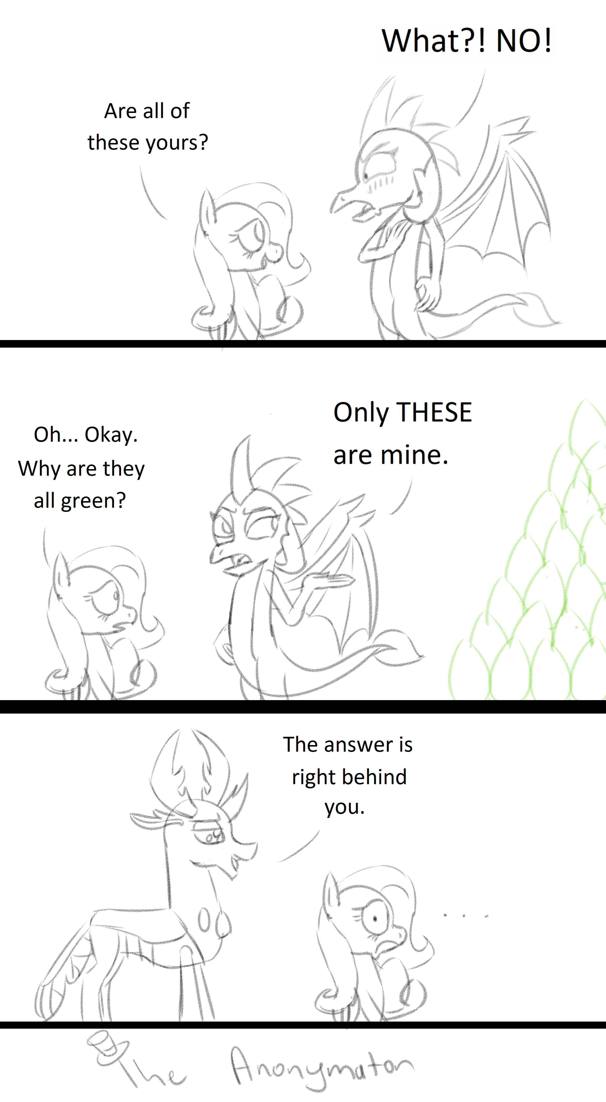 #1640420 - artist:noidavaliable, changedling, changeling, comic ...