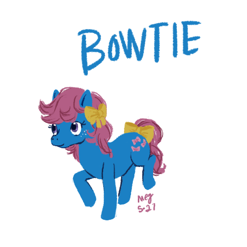 #2096392 - artist:megbeeism, bowtie (g1), derpibooru import, g1, safe ...