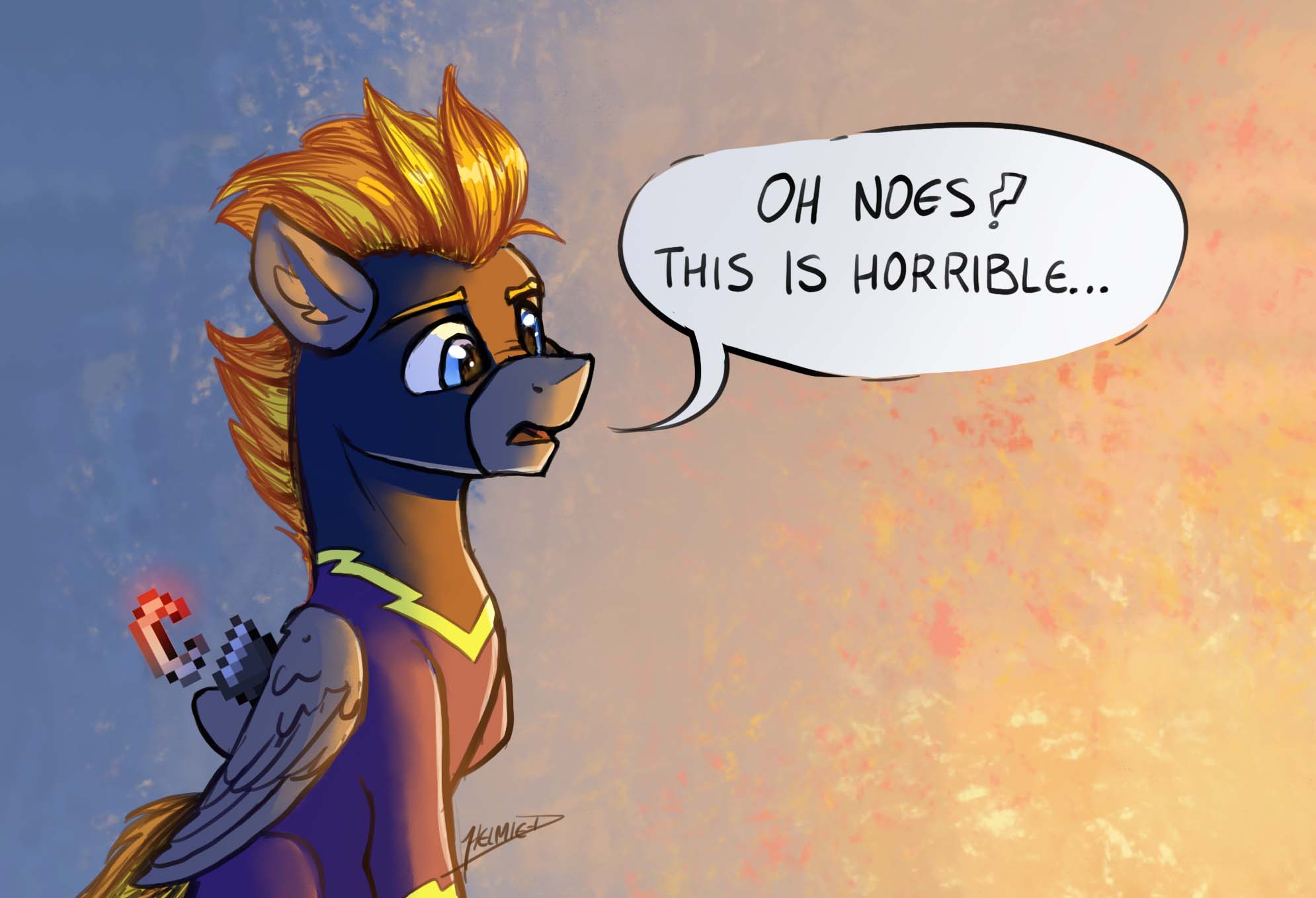 #3485139 - safe, artist:helmie-art, derpibooru import, oc, oc:blaze (shadowbolt), unofficial ...