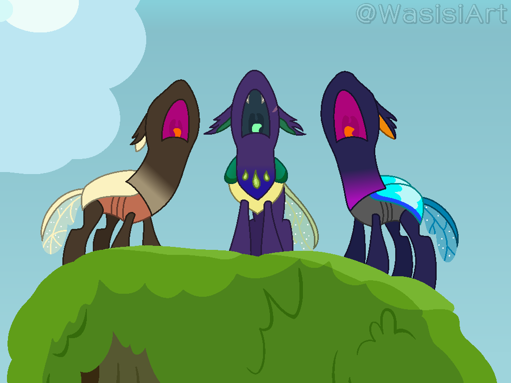 #3504465 - safe, artist:wasisi, derpibooru import, oc, oc:nightshell, oc:wasisi, changedling ...