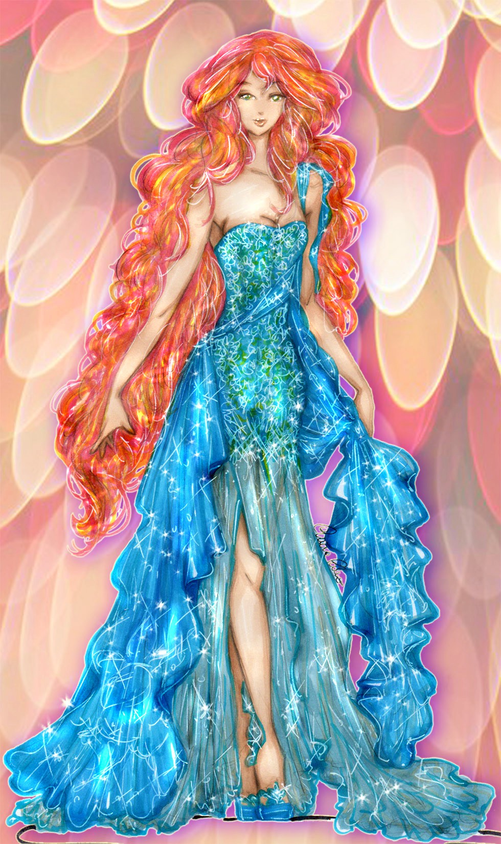 #3492447 - safe, artist:mellorine91, derpibooru import, sunset shimmer ...