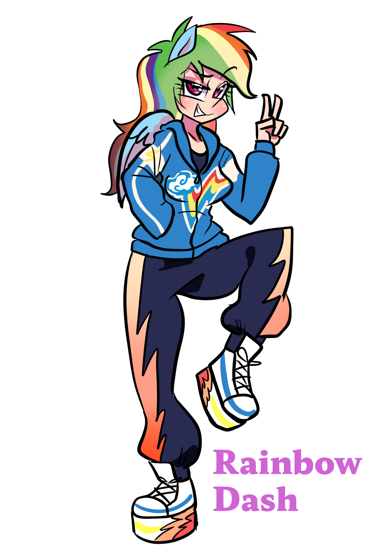 #3492906 - safe, artist:jully-park, derpibooru import, rainbow dash ...