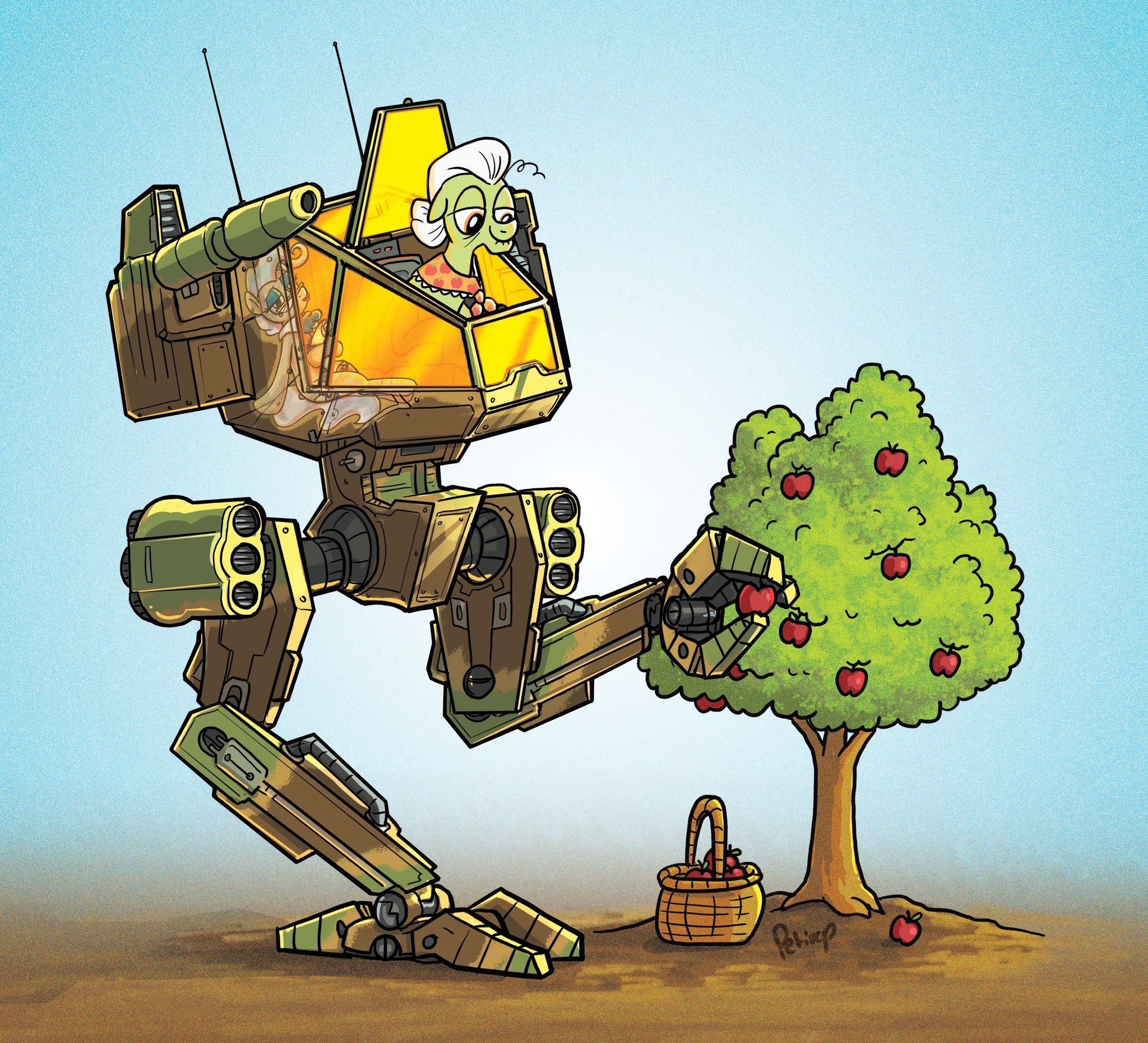 #3525155 - safe, artist:fimflamfilosophy, derpibooru import, granny ...