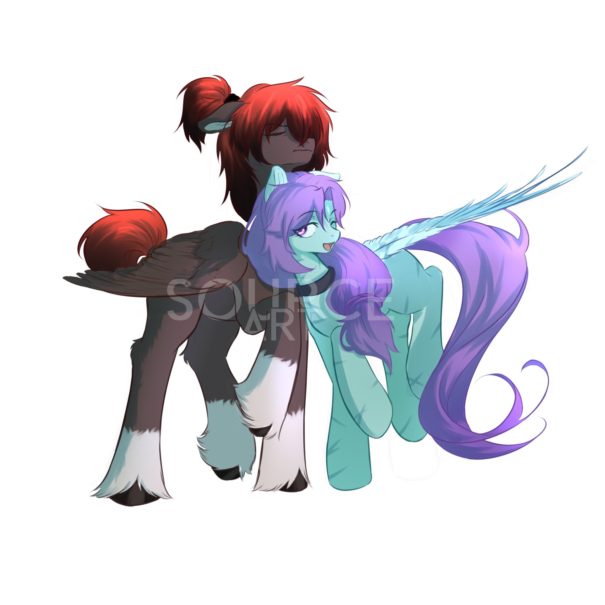 #3602385 - safe, artist:s0urceart, derpibooru import, oc, oc:barret rifle, oc:fancies moonwing ...