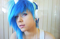 #110321 - animated, artist:norikat, cosplay, costume, derpibooru import ...