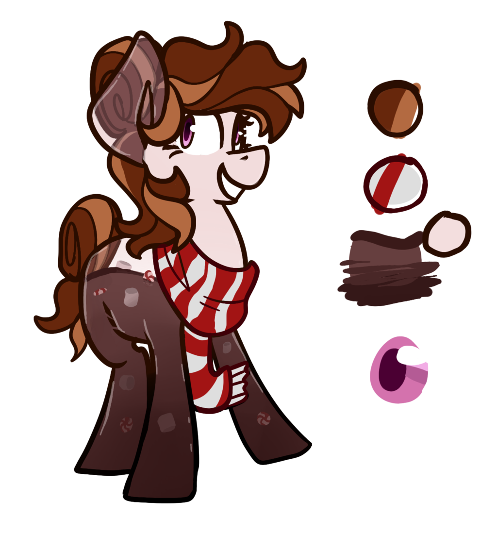 #1025558 - artist:crownedspade, derpibooru import, food, food pony, oc, oc:hot chocolate ...