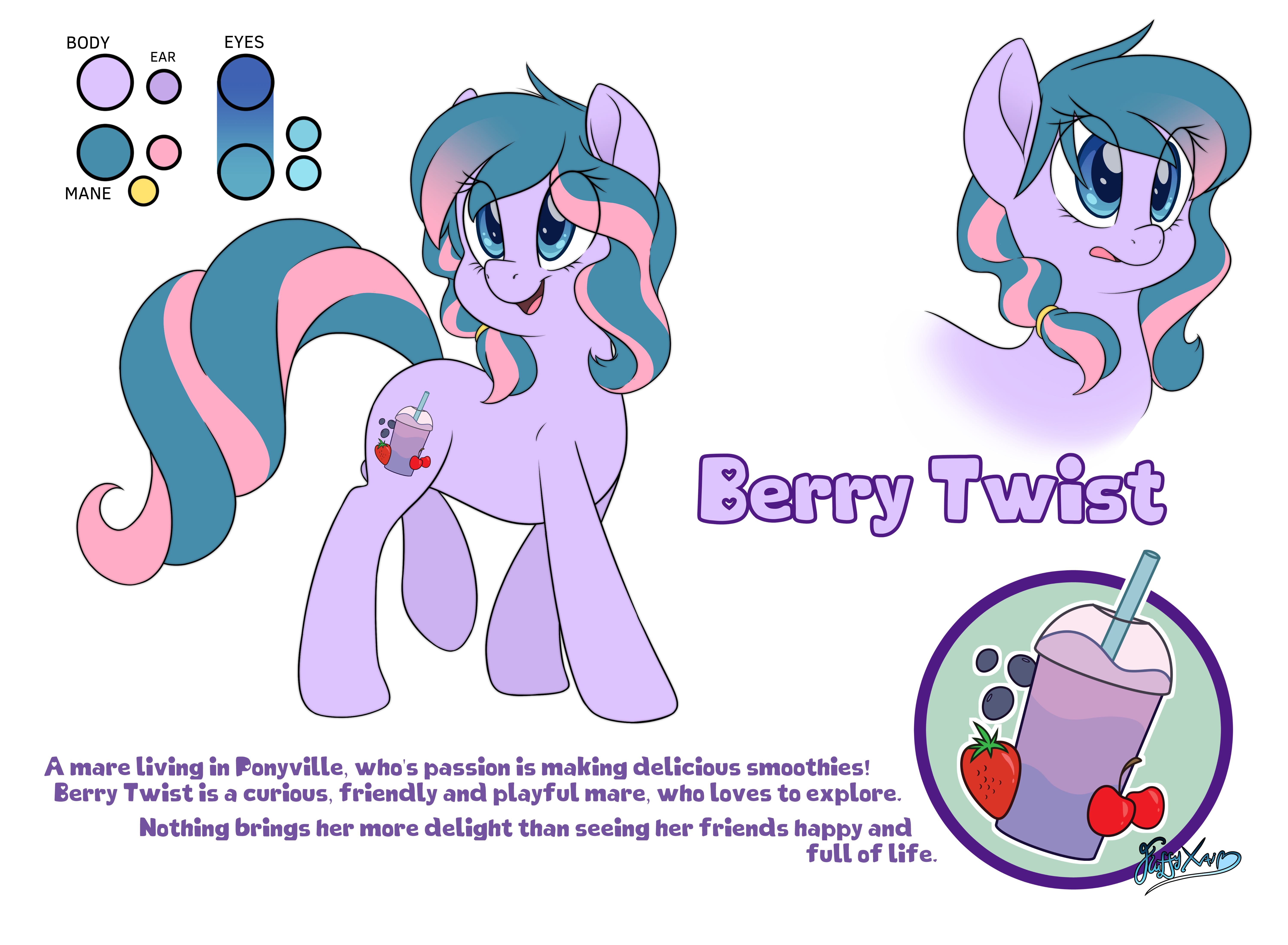 #1398410 - safe, artist:fluffyxai, derpibooru import, oc, oc:berry ...
