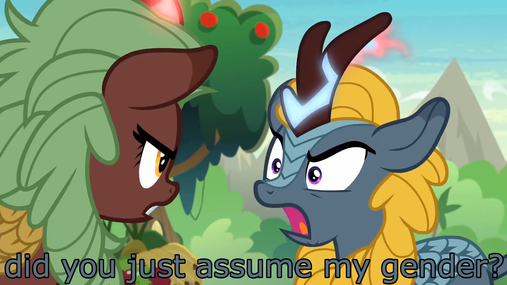 #1474712 - angry, argument, background kirin, caption, cinder glow ...