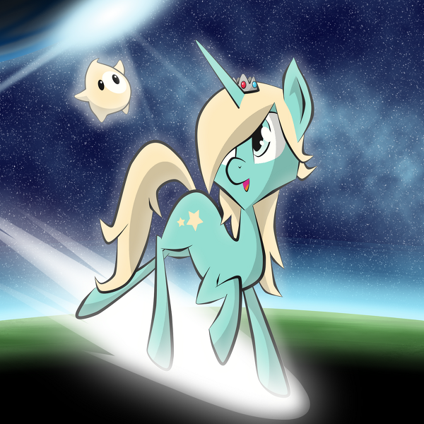 #2069516 - safe, artist:jsc, derpibooru import, ponified, pony, luma, mario, pixiv, rosalina ...