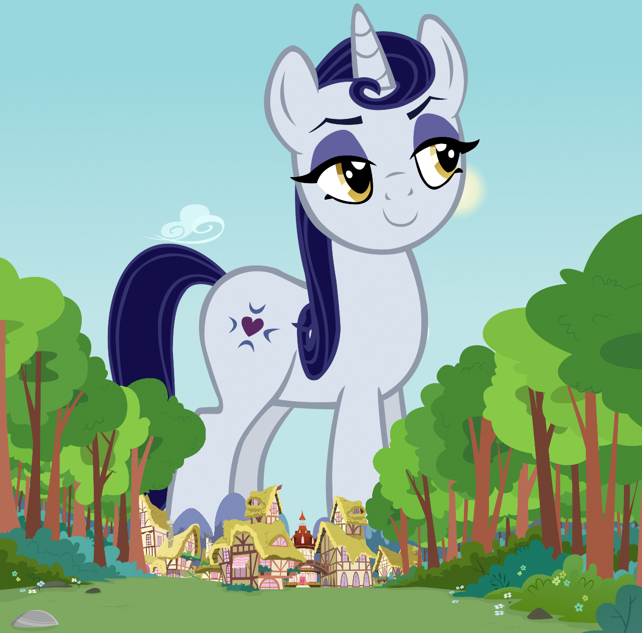 #2868194 - safe, artist:boneswolbach, artist:hunterz263, derpibooru import, moonlight raven ...