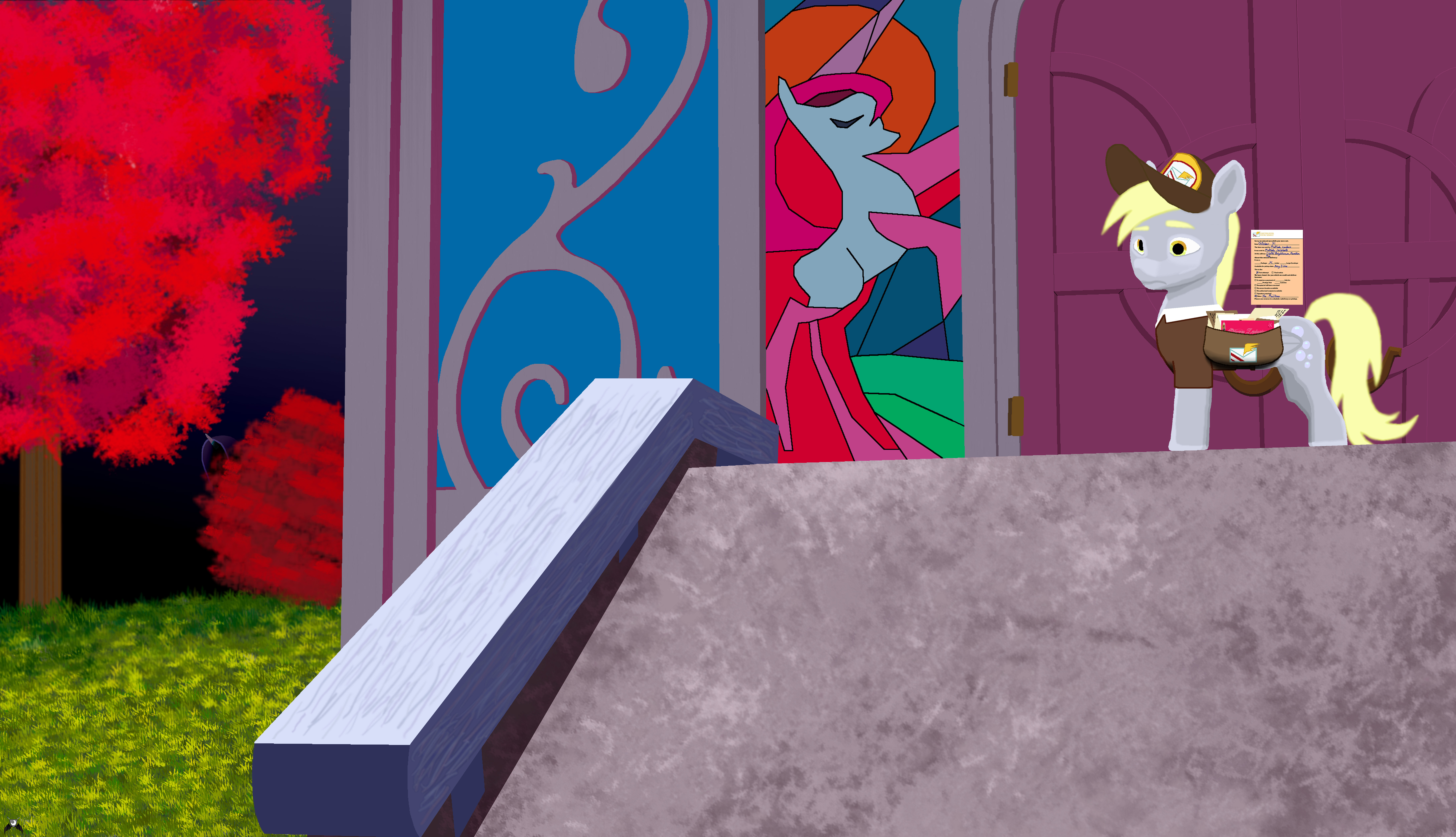 #3085952 - safe, artist:sane_marbles, derpibooru import, derpy hooves, misty brightdawn, pegasus ...