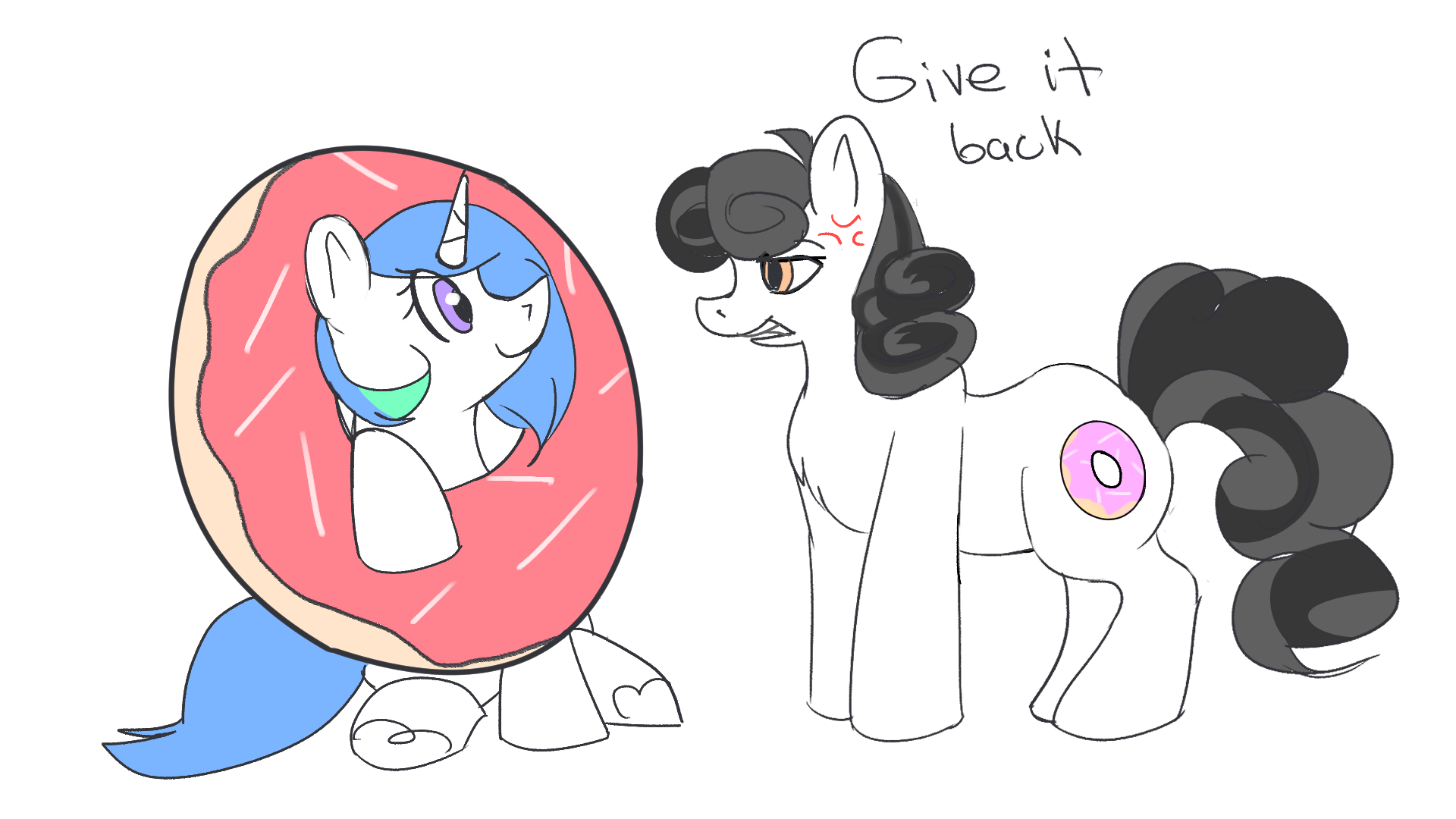 #3031126 - safe, derpibooru import, oc, oc:compushka, oc:pon-pushka, earth pony, pony, unicorn ...