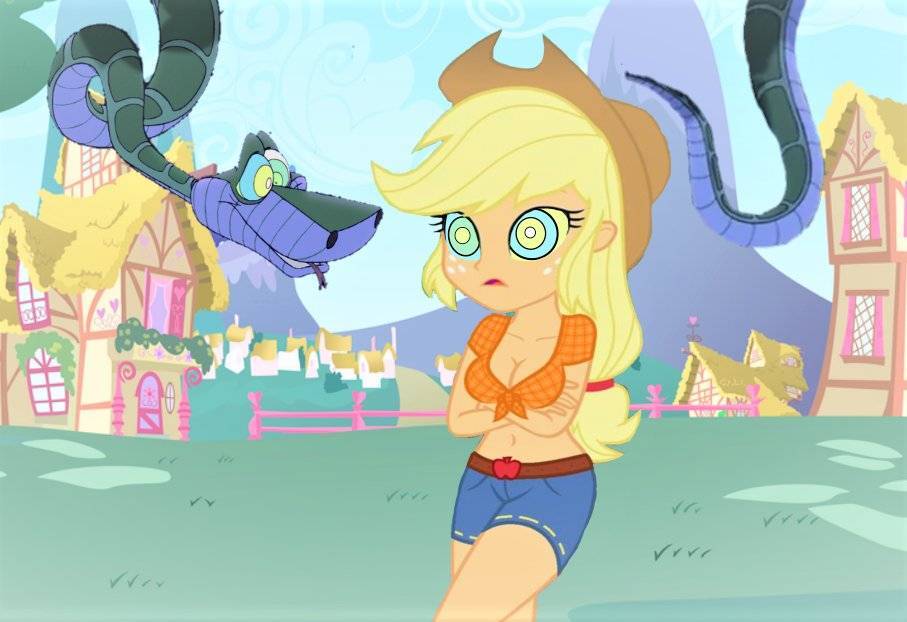 #3182507 - safe, artist:hypnobot37, derpibooru import, applejack, human ...