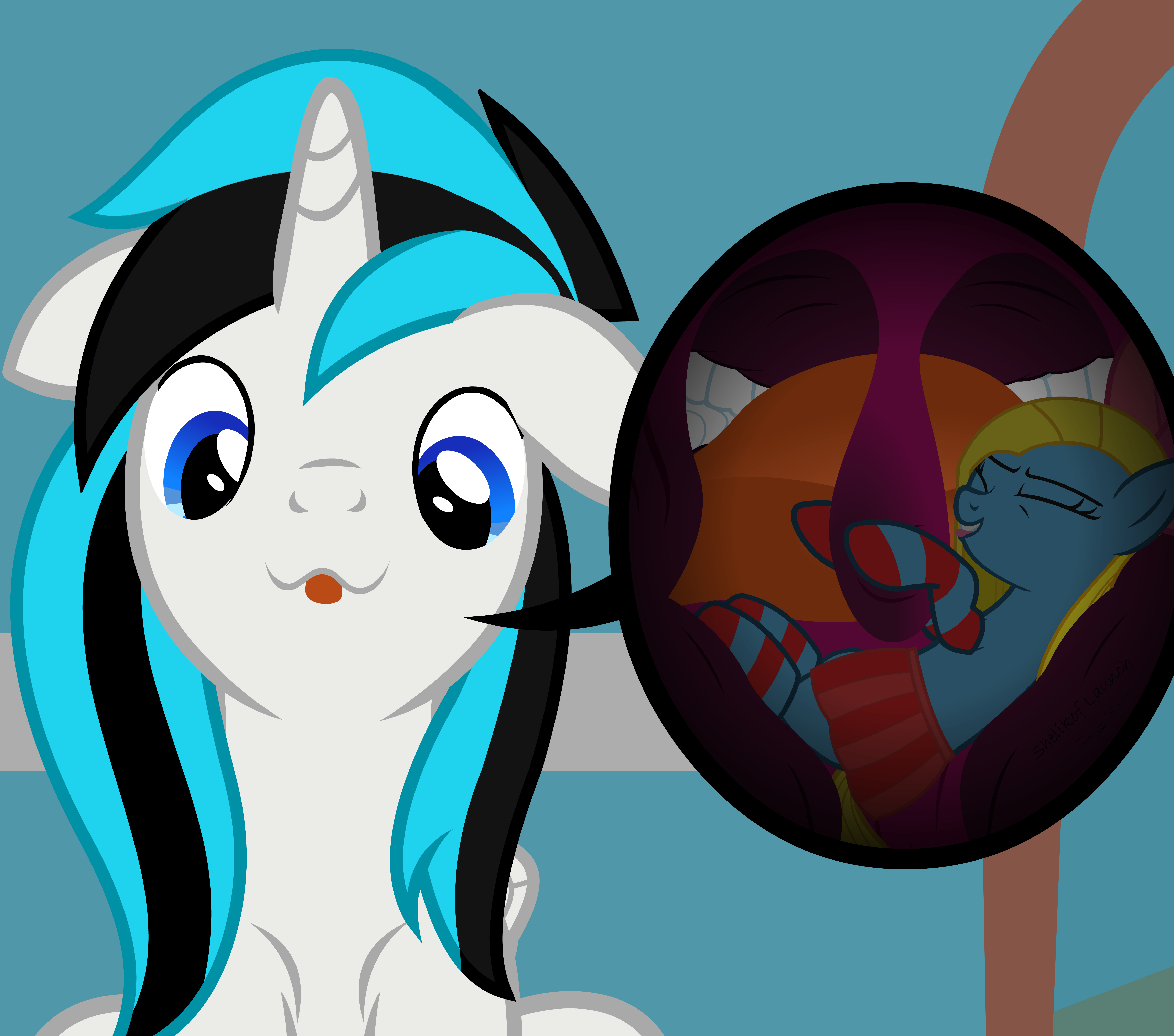 #3196628 - questionable, artist:shelikof launch, derpibooru import, oc, oc:cuteamena, oc:luke ...