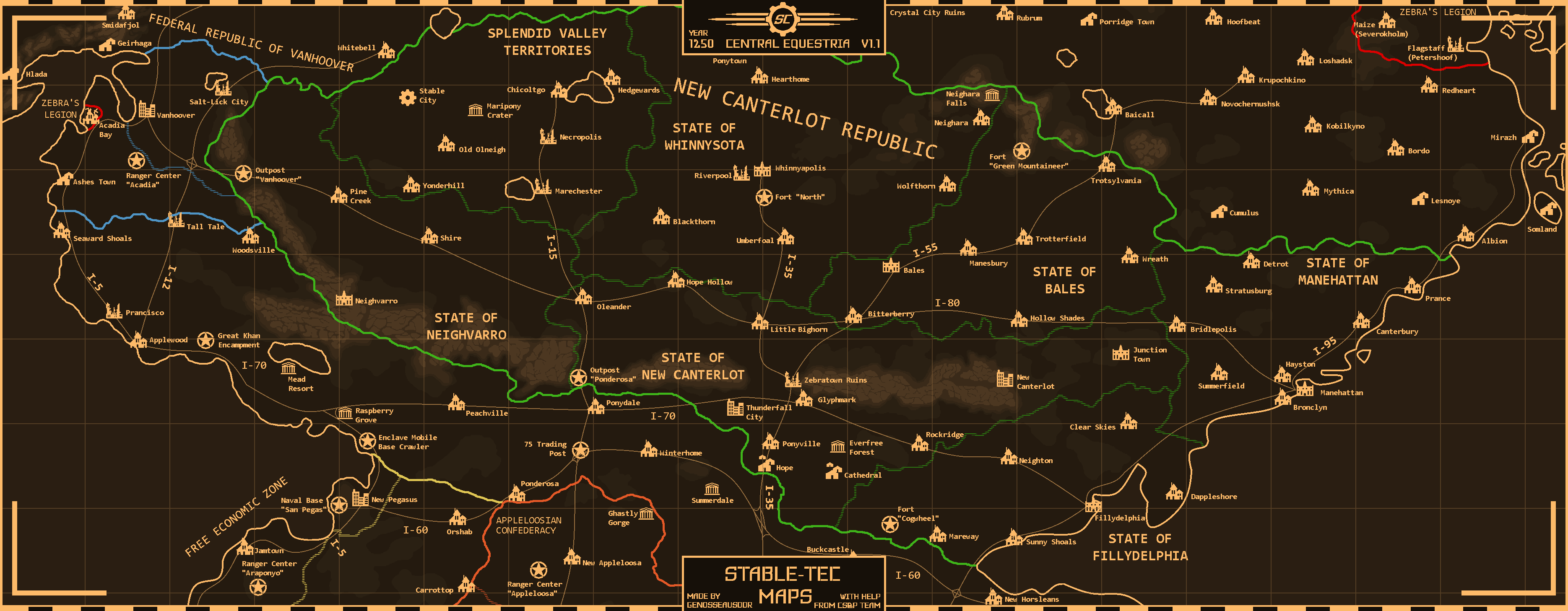 #3433180 - safe, derpibooru import, equestria at war mod, fallout equestria, fallout, image, map ...