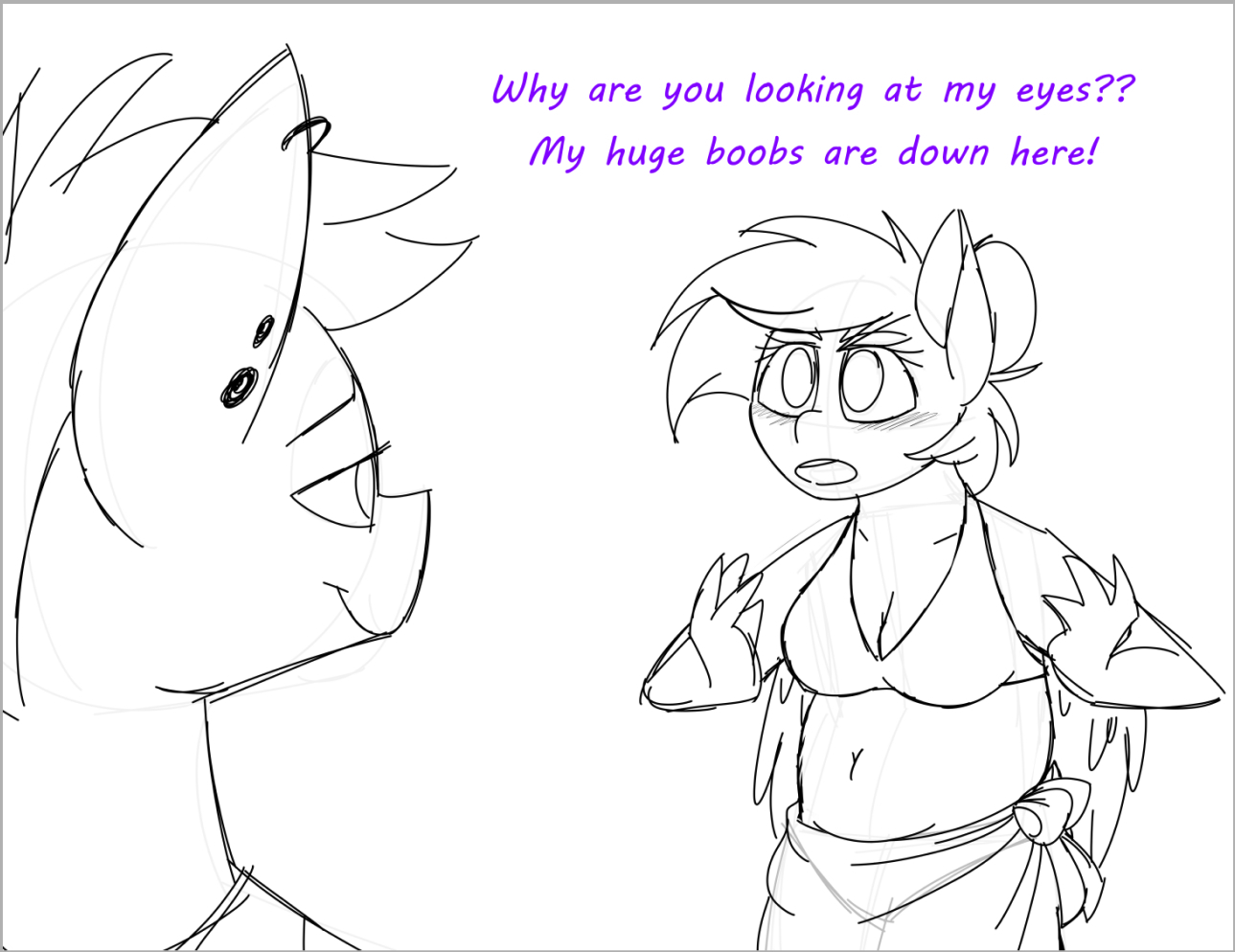 #3439071 - suggestive, artist:feather_bloom, derpibooru import, oc, oc:feather bloom(fb), oc ...