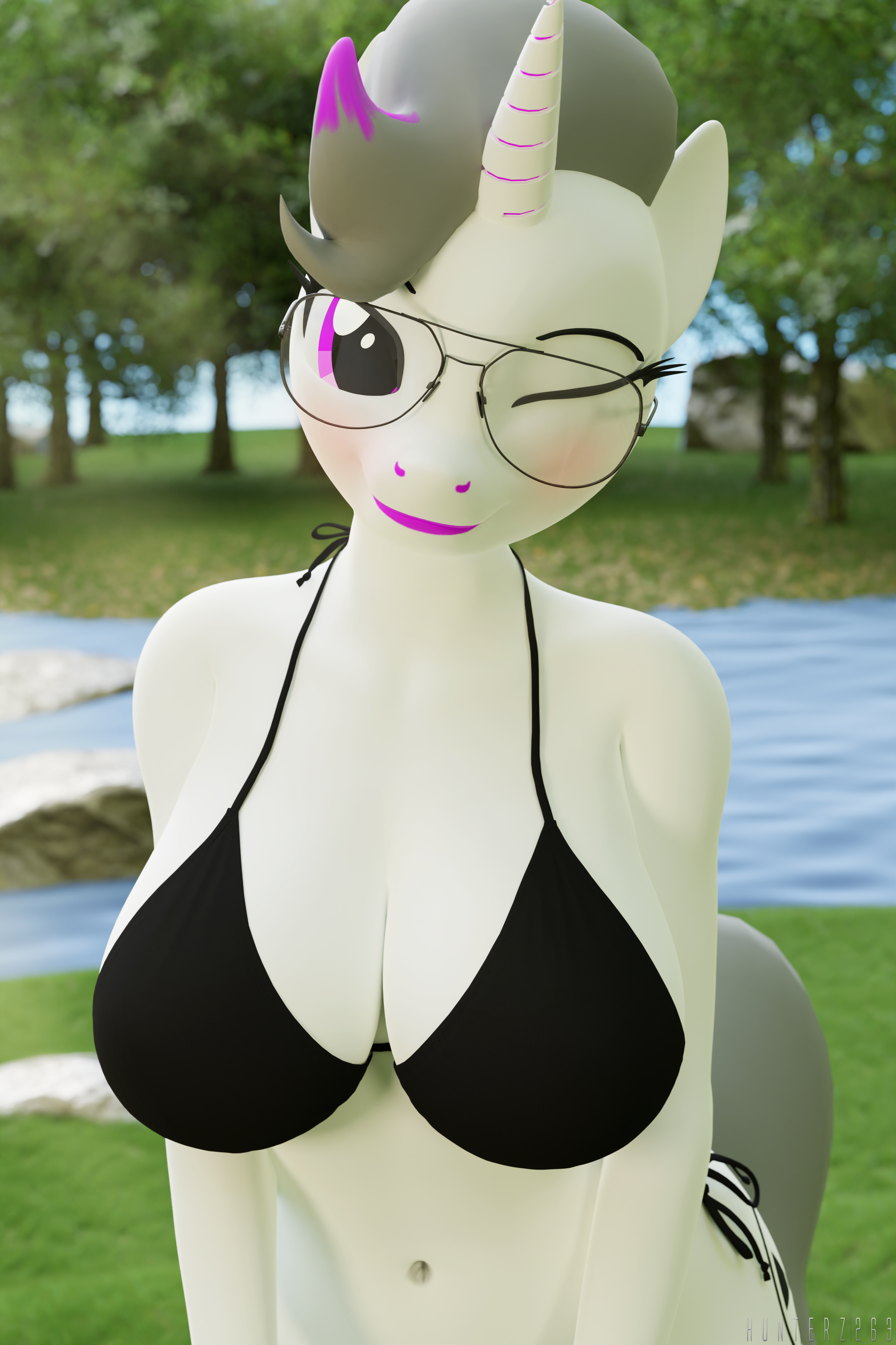 #3449235 - questionable, artist:hunterz263, derpibooru import, oc, oc:hazel radiate, unofficial ...