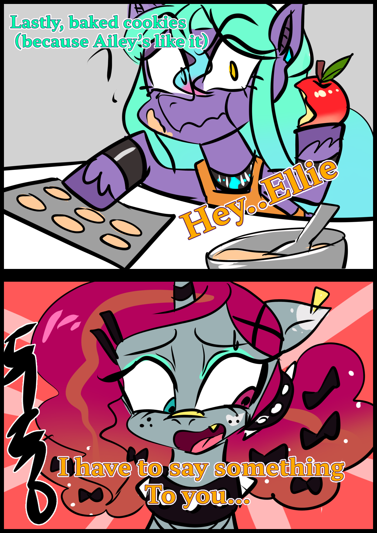 #3469603 - safe, artist:jully-park, derpibooru import, oc, oc:ailee hatter, oc:ella evans ...